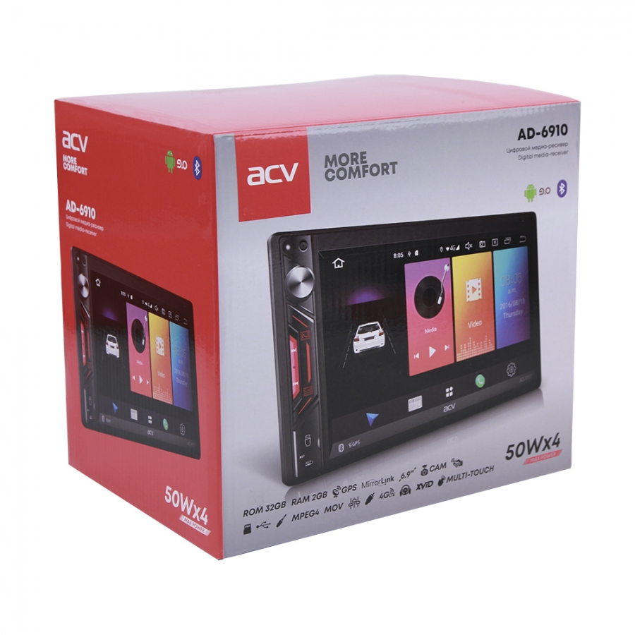 ACV AD-6910 — мультимедийная система с навигацией — Car Stereo — Купить ...
